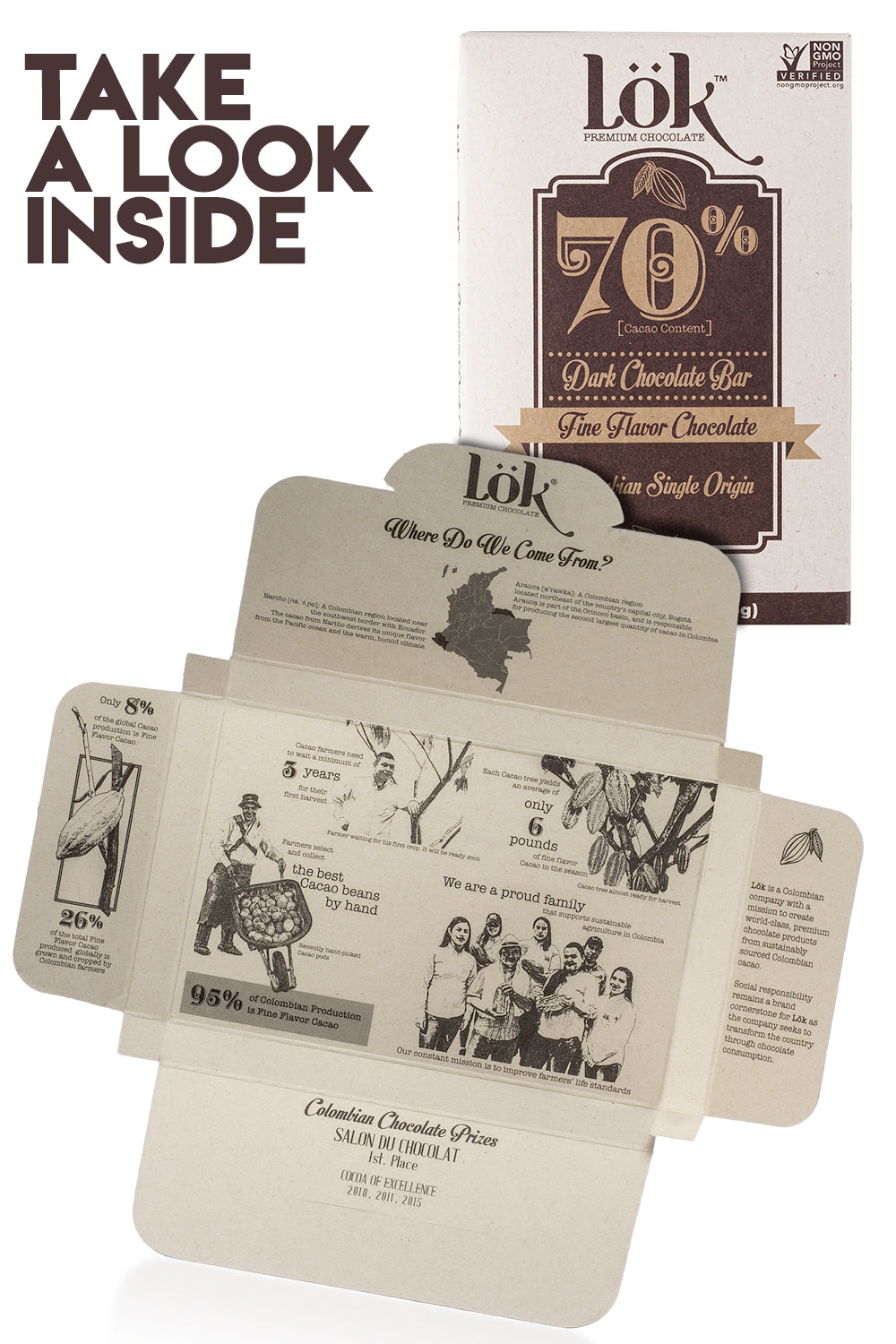 Lök Premium Dark Chocolate Bar 70% Cacao– lokfoods